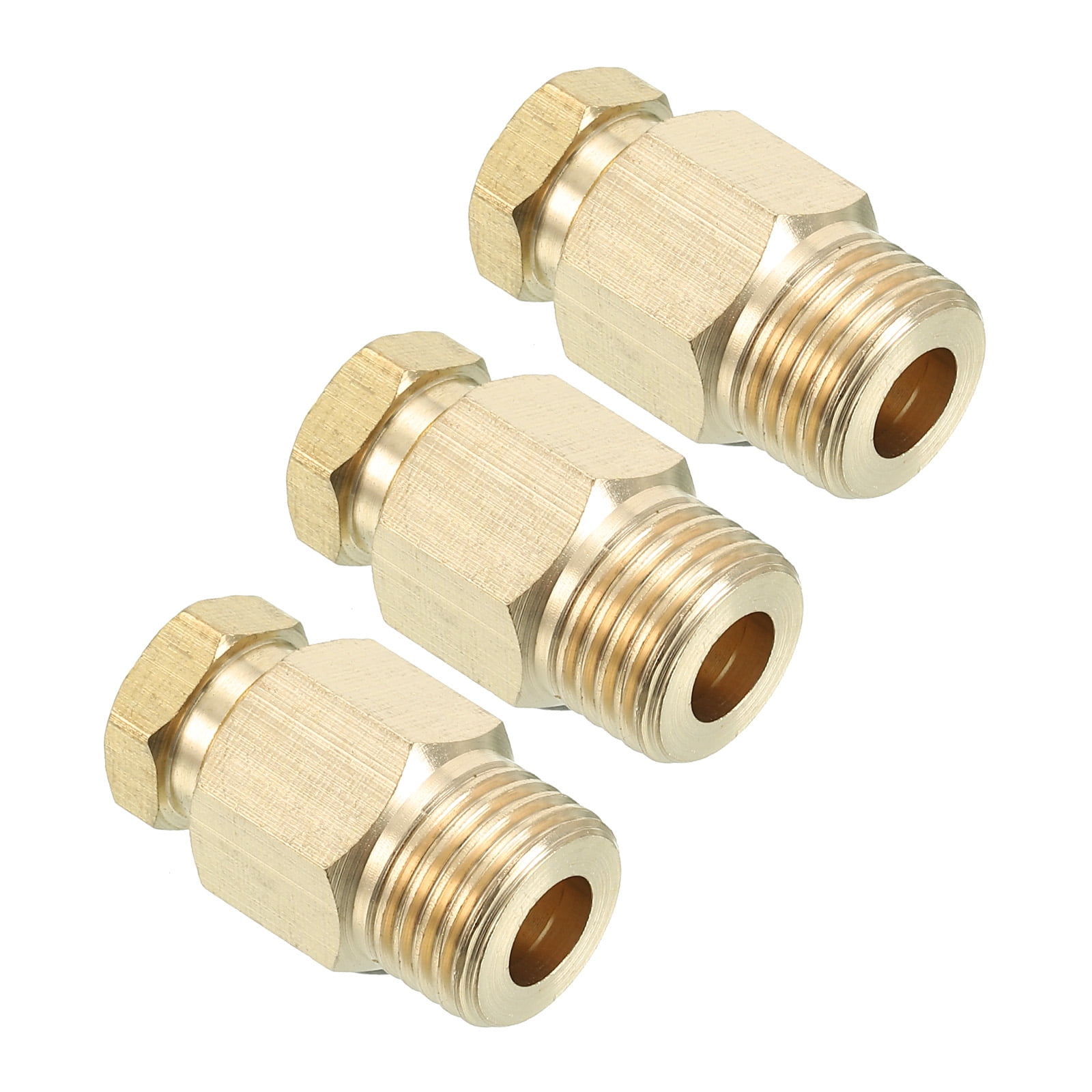 8mm Tube OD 1/4 BSP Male Thread Brass Tube Compression Fitting ...
