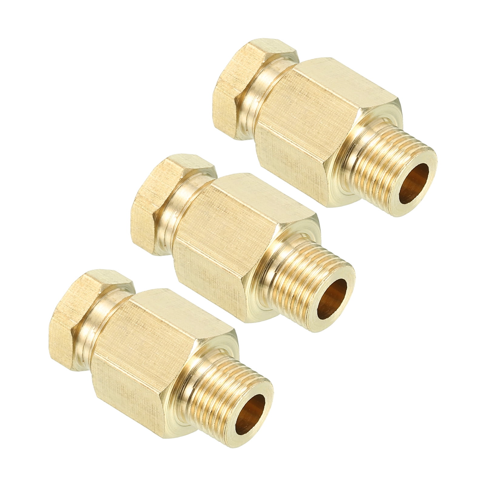 8mm Tube OD 1/8 BSP Male Thread Brass Tube Compression Fitting ...