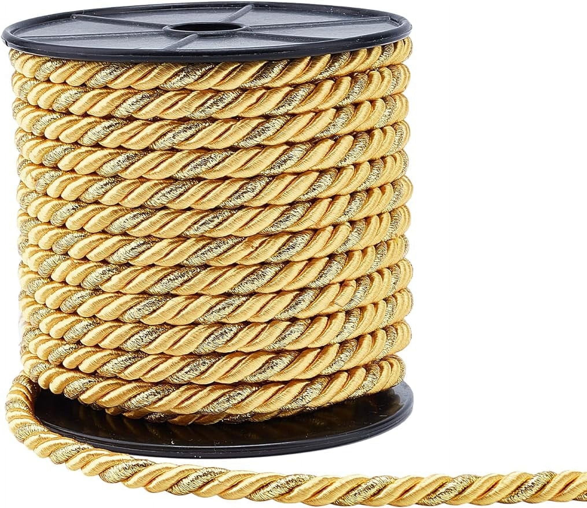 8mm Twist Cords 20 Yards Twine Cord Rope Solid Braided Silk Rope ...