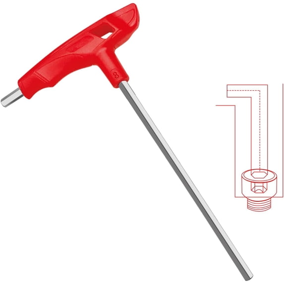 8mm t handle allen wrench set Metric,CR-V heavy duty hex key set with ...