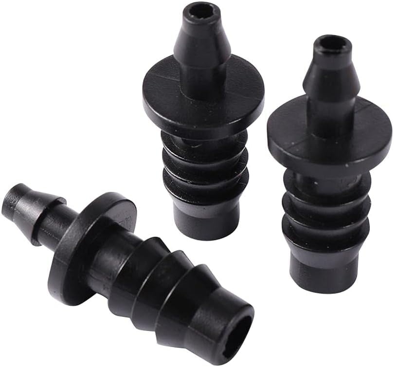 8mm to 4mm Pipe Fittings Barb Straight Connector Irrigation System Hose ...