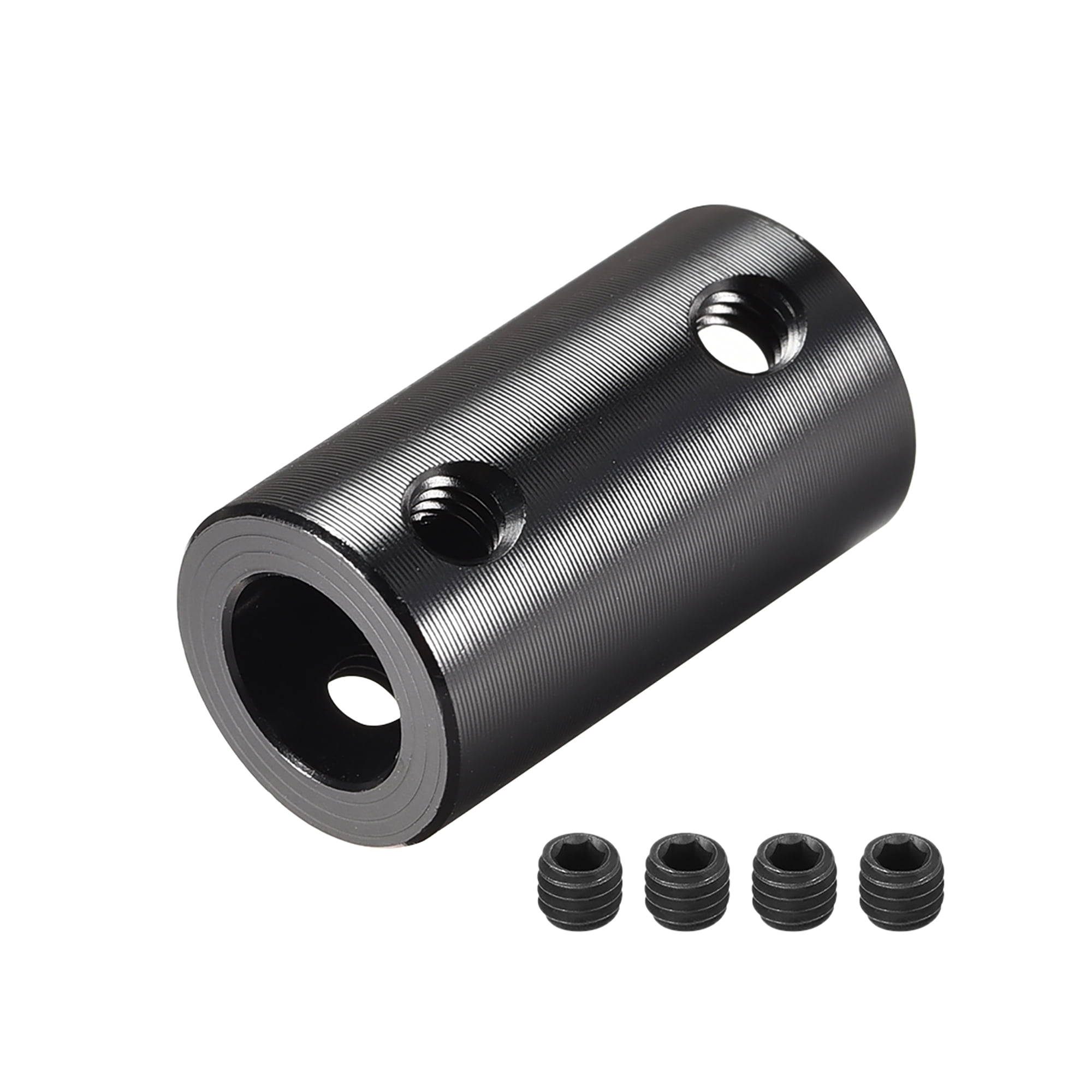 8mm to 8mm Bore Rigid Coupling 25mm Length 14mm Diameter Aluminum Alloy ...