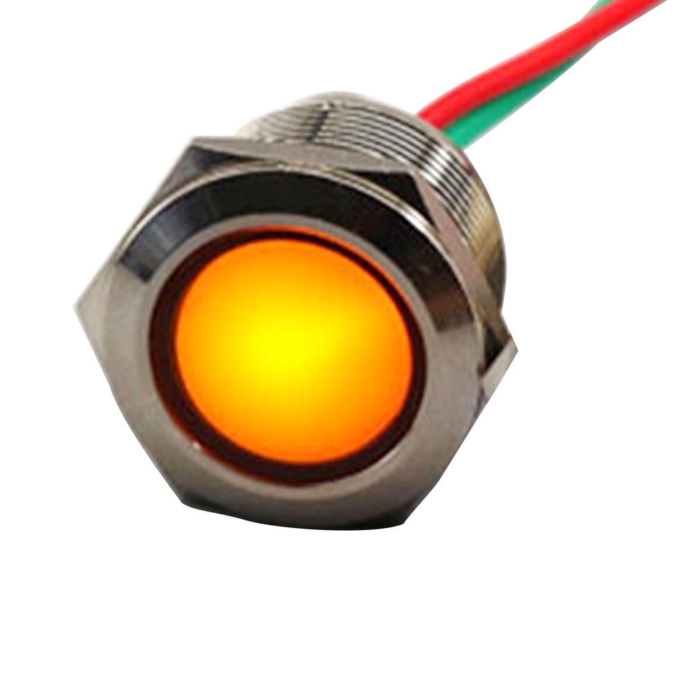 8mm With Line Indicator Light Signal Light Working Indicator Light Yellow Order Note Color 12v