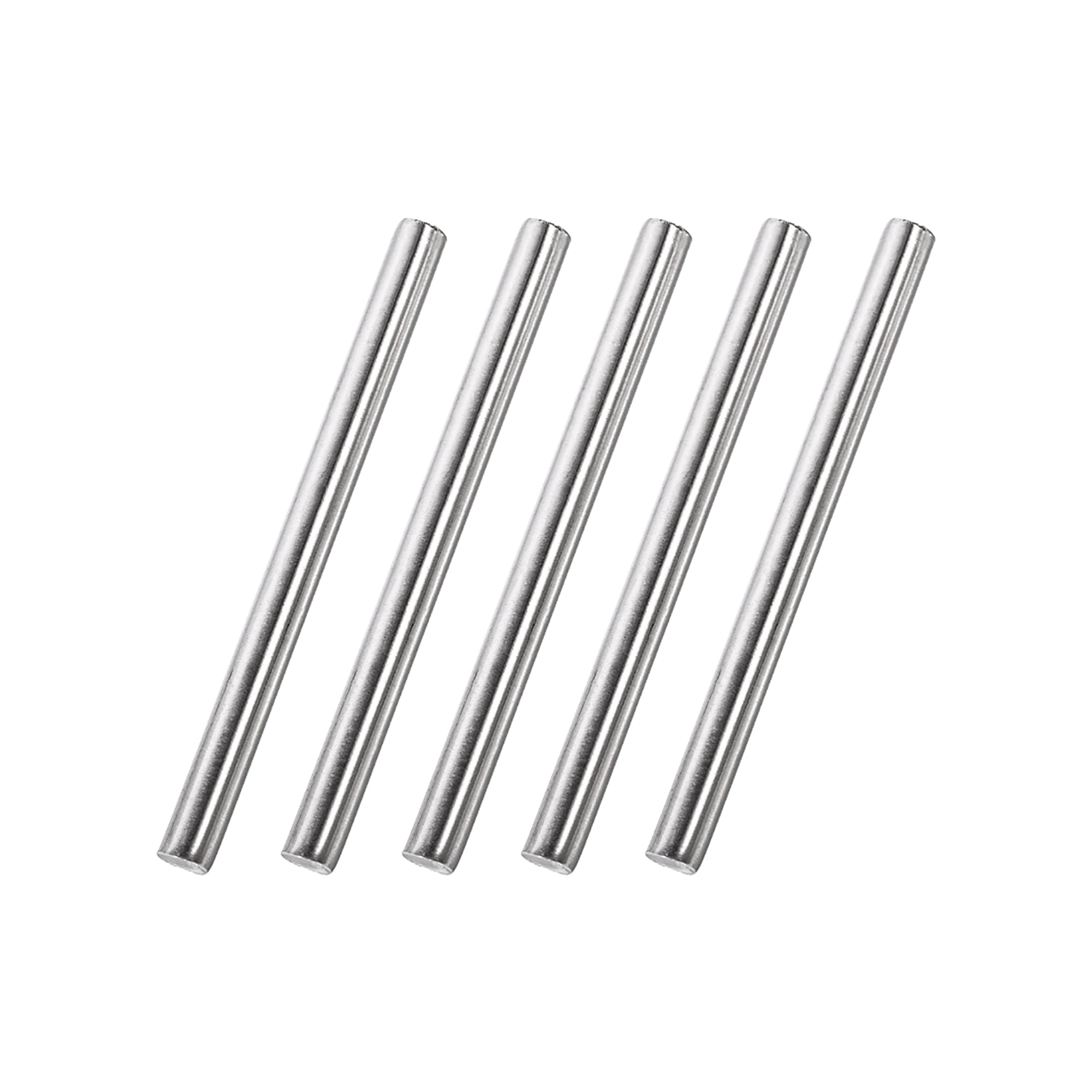 Uxcell 304 Stainless Steel Solid Round Rod for DIY Craft 8mm x 100mm /0.31" x 3.94" 5Pcs ...