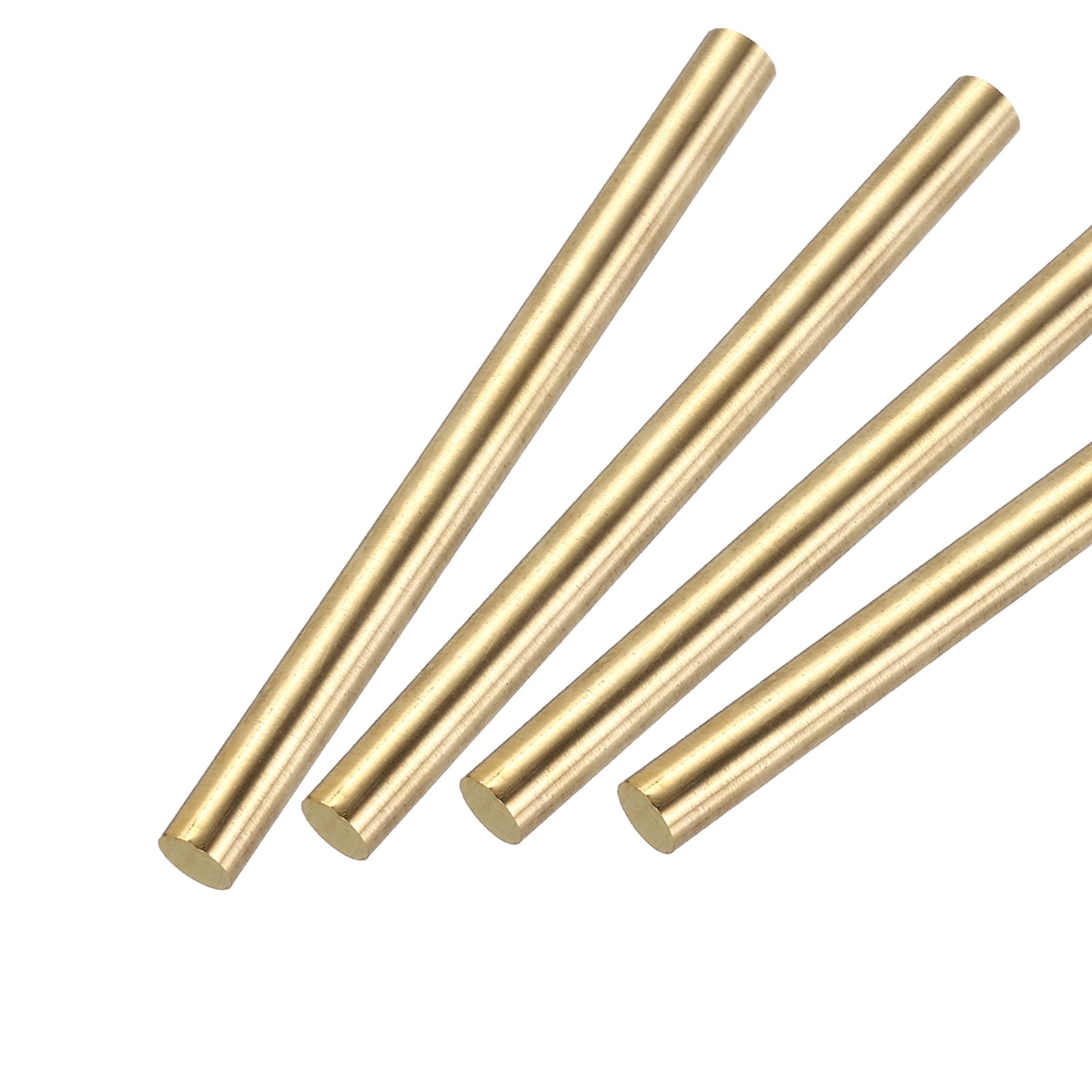 8mm x 100mm Brass Round Rod, Metal Solid Shaft Rods Lathe Bar 4pcs ...
