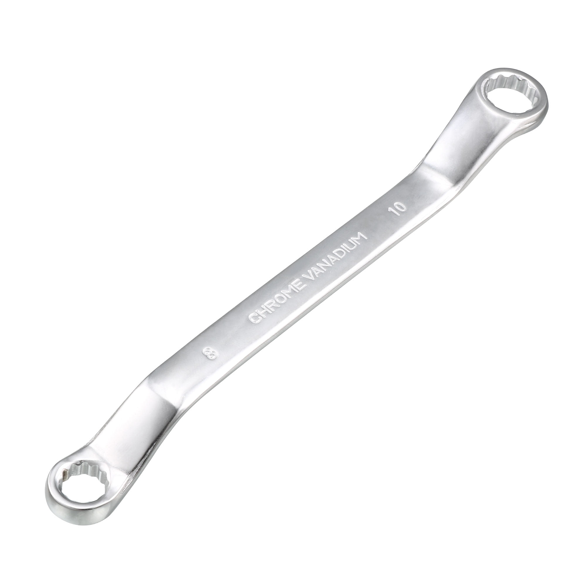 8mm x 10mm Metric 12 Point Offset Double Box End Wrench Chrome Plated ...