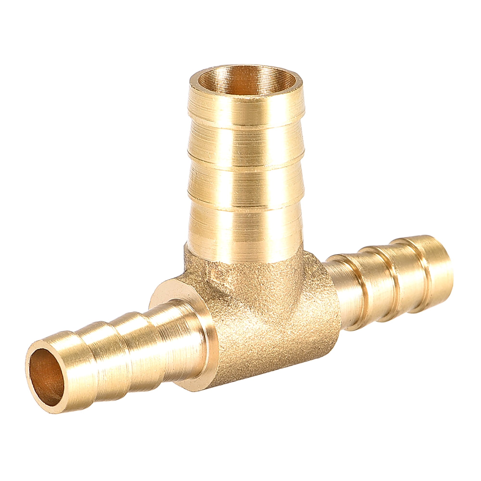 8mm x 12mm x 8mm Brass Hose Reducer Barb Fitting Tee T-Shaped 3 Way ...