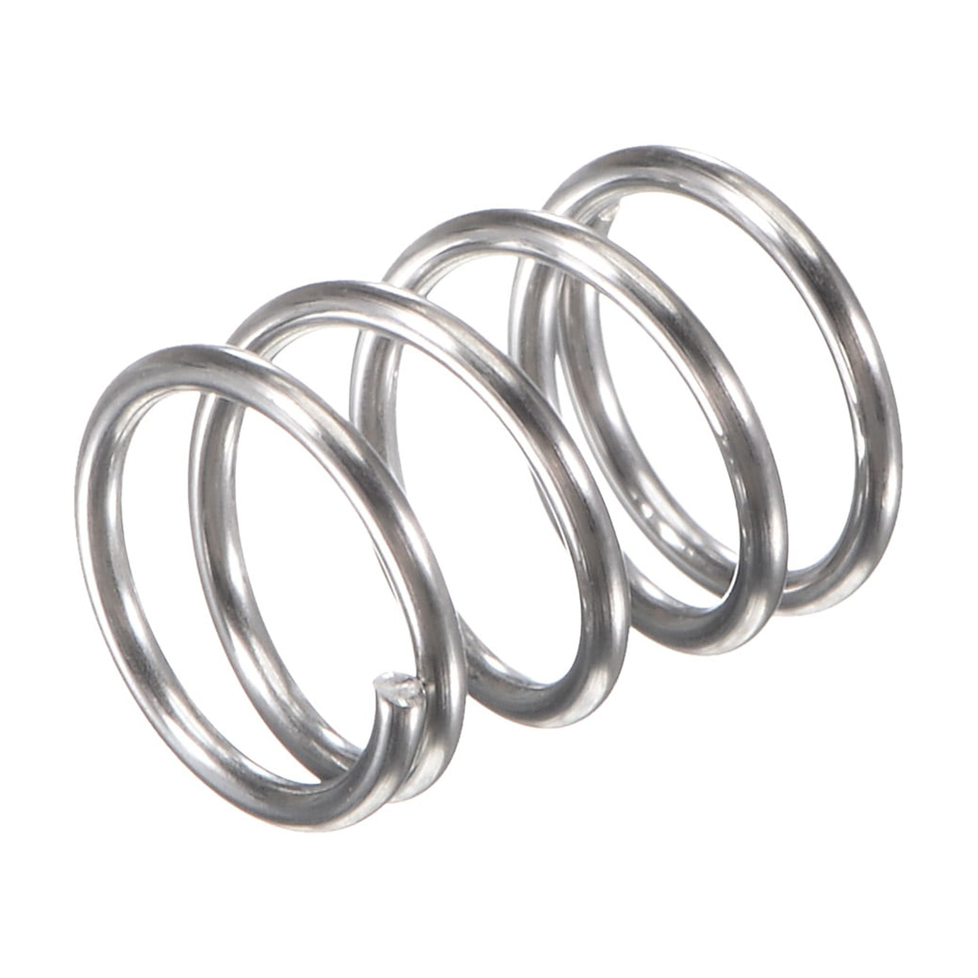 8mmx0.8mmx10mm 304 Stainless Steel Compression Spring 11.8N Load ...