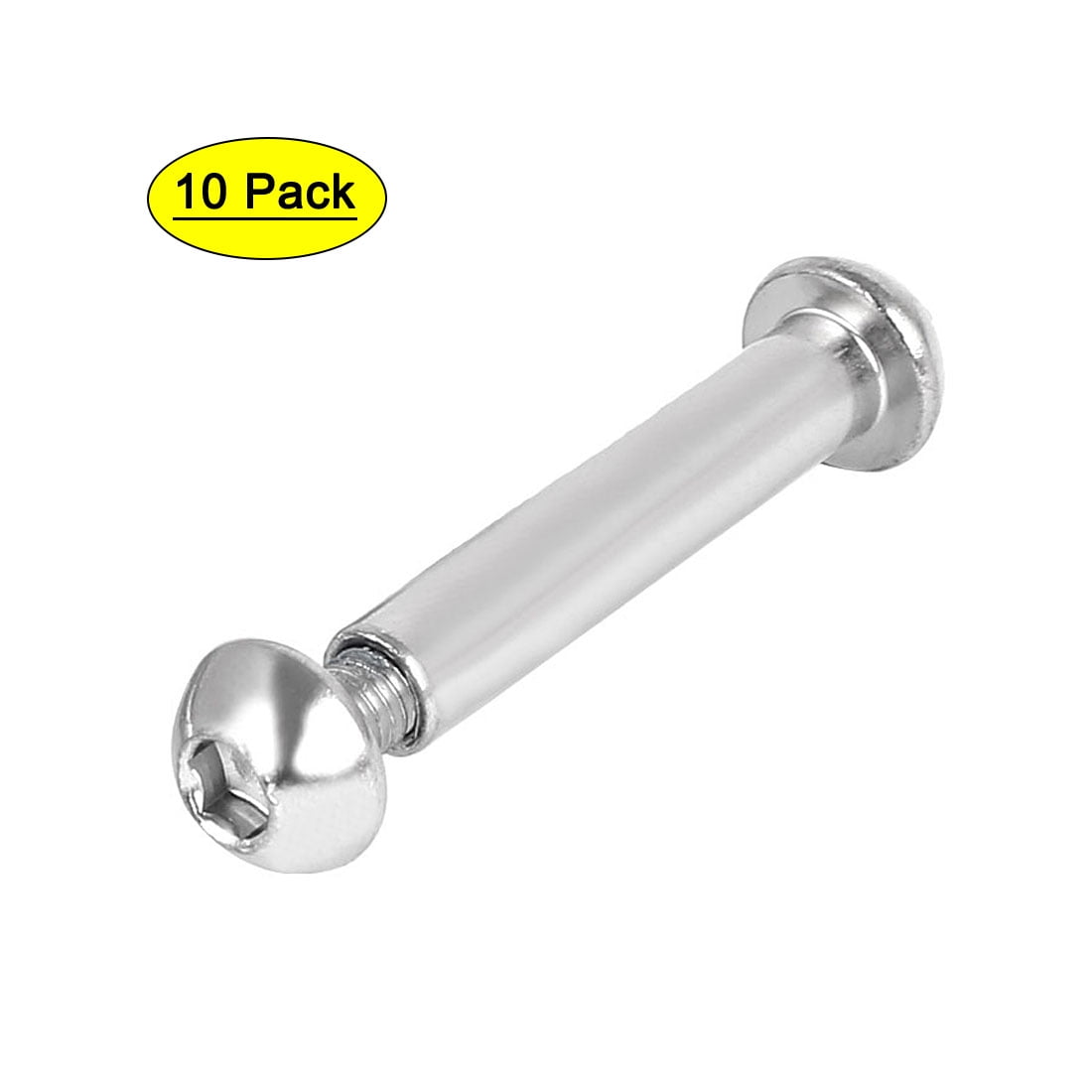 8mmx42mm Hex Socket Cap Head Screw Bolt Sleeve Connector Nut 10pcs ...