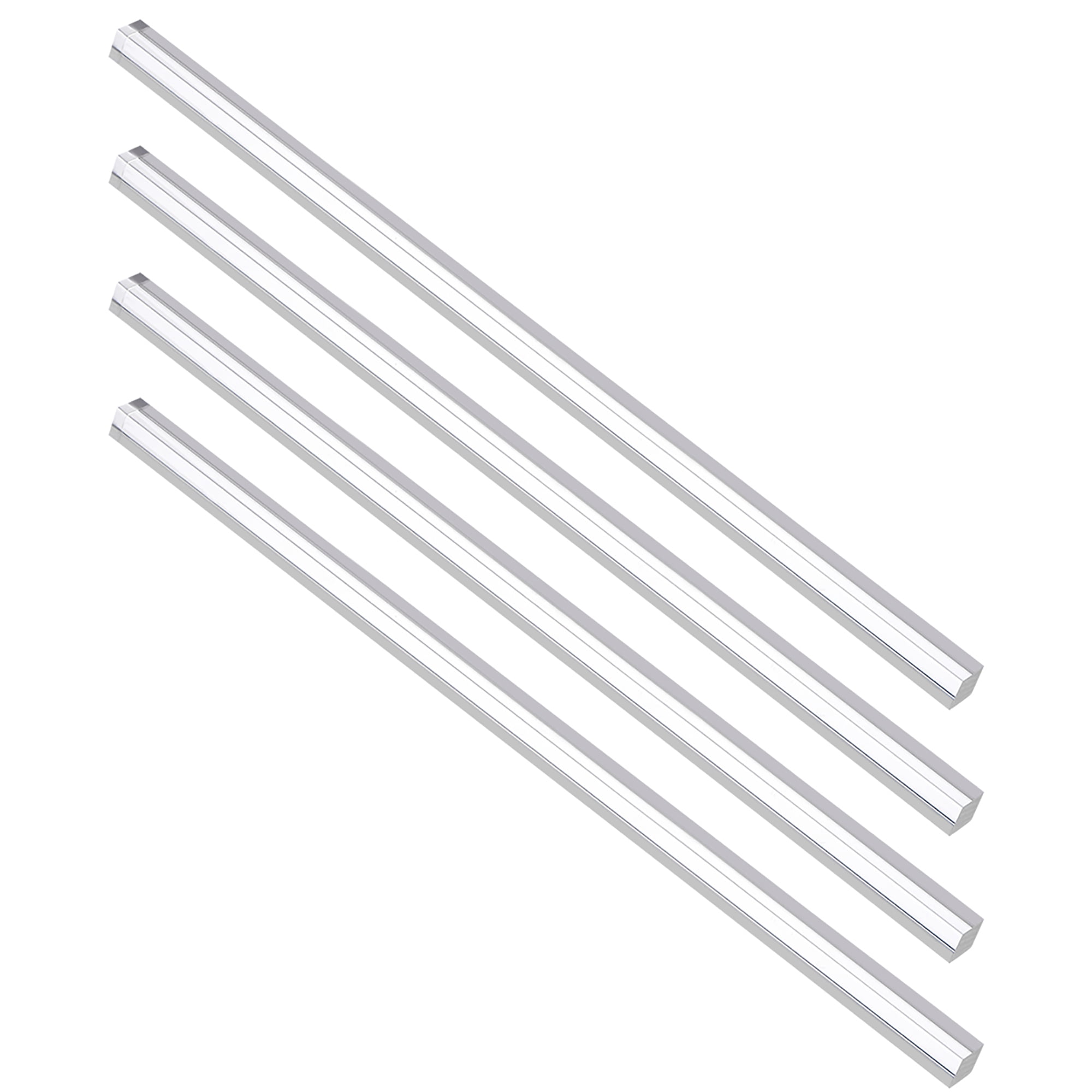 8mmx8mmx247mm Clear Solid Acrylic Square Rod Bar 4pcs - Walmart.com
