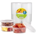 8oz-40 Sets Plastic Containers with Airtight Lids, Food Storage ...