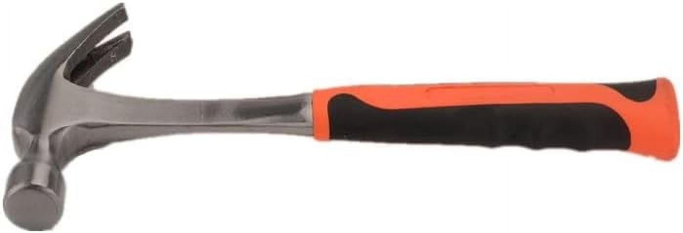 8oz Claw Hammer with Smooth Face & Shock Reduction Grip- Long Handle ...