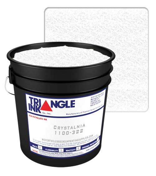 8oz Crystalina White Glitter Ink - Half Pint Glitter Screen Printing ...