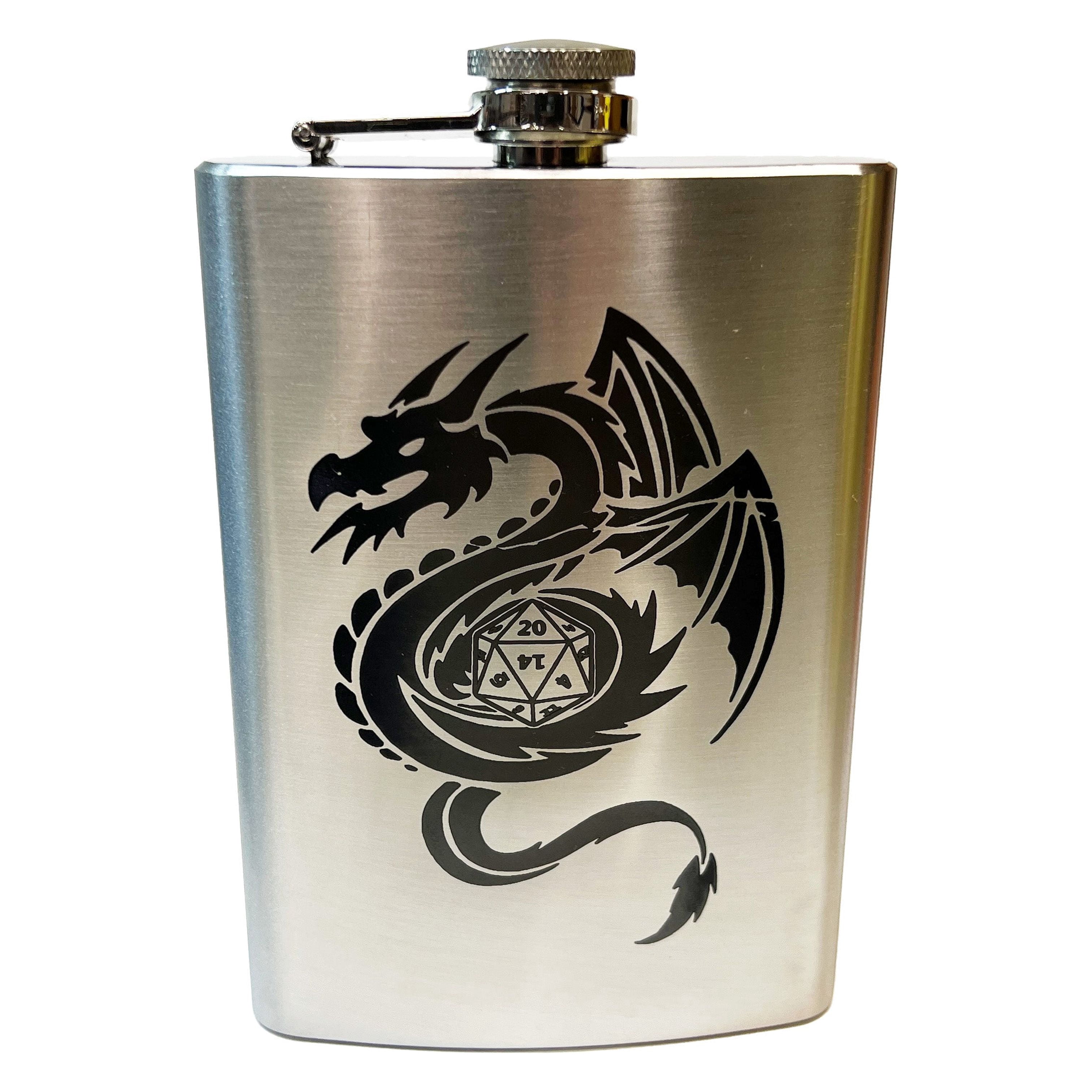 8oz Dragon D20 Stainless Steel Flask - Walmart.com