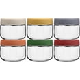 8oz Glass Jars with Lids, 6-Pack Small Food Containers for Chia Pudding ...