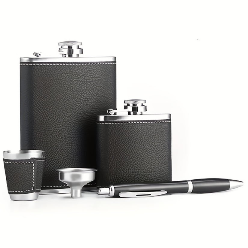 8oz Hip Flask, Stainless Steel Liquor Flask, Portable Drinking Bottle ...