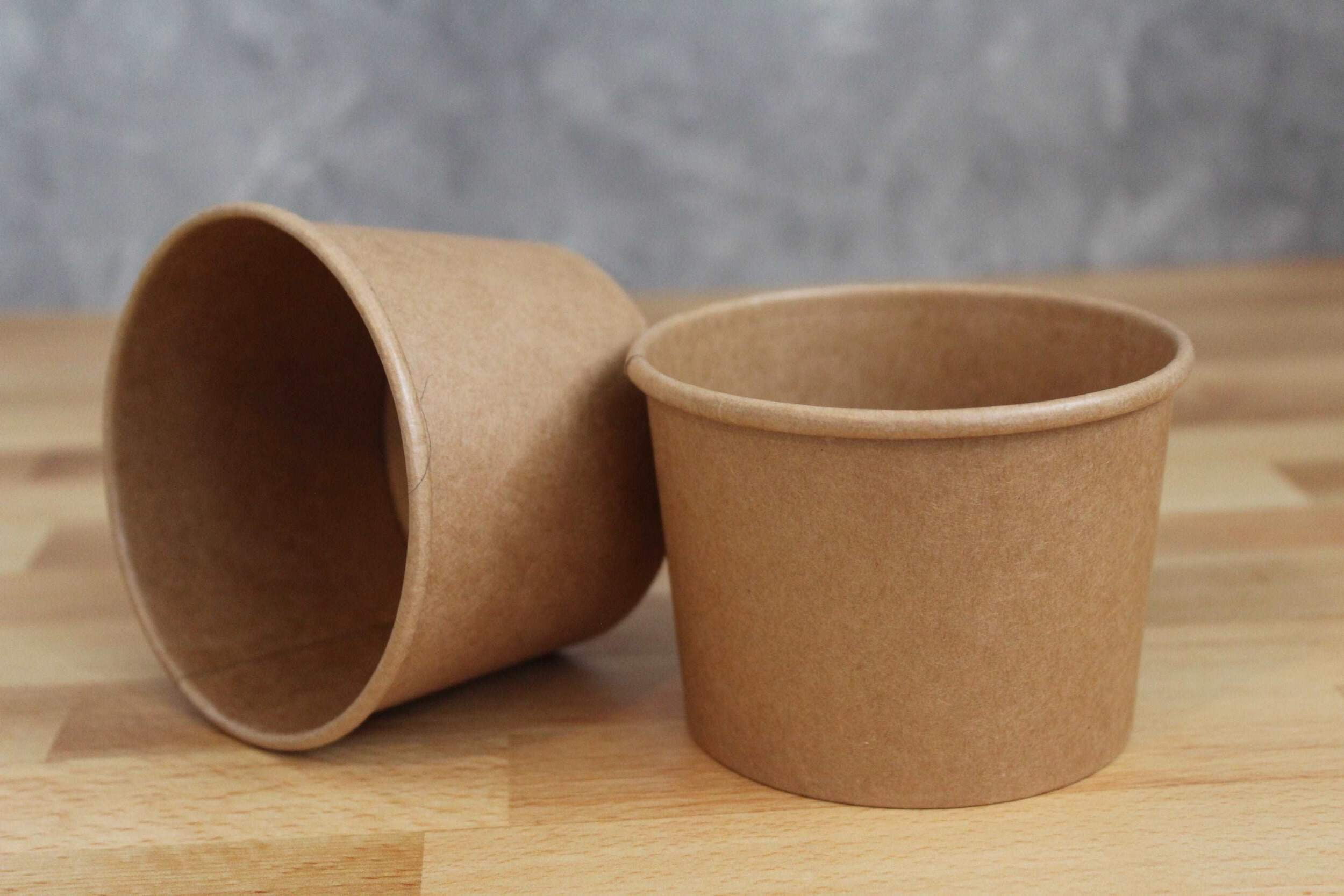 8oz Kraft Paper Soup Container (500pcs) | Take-Out | Round Paper Bowl ...