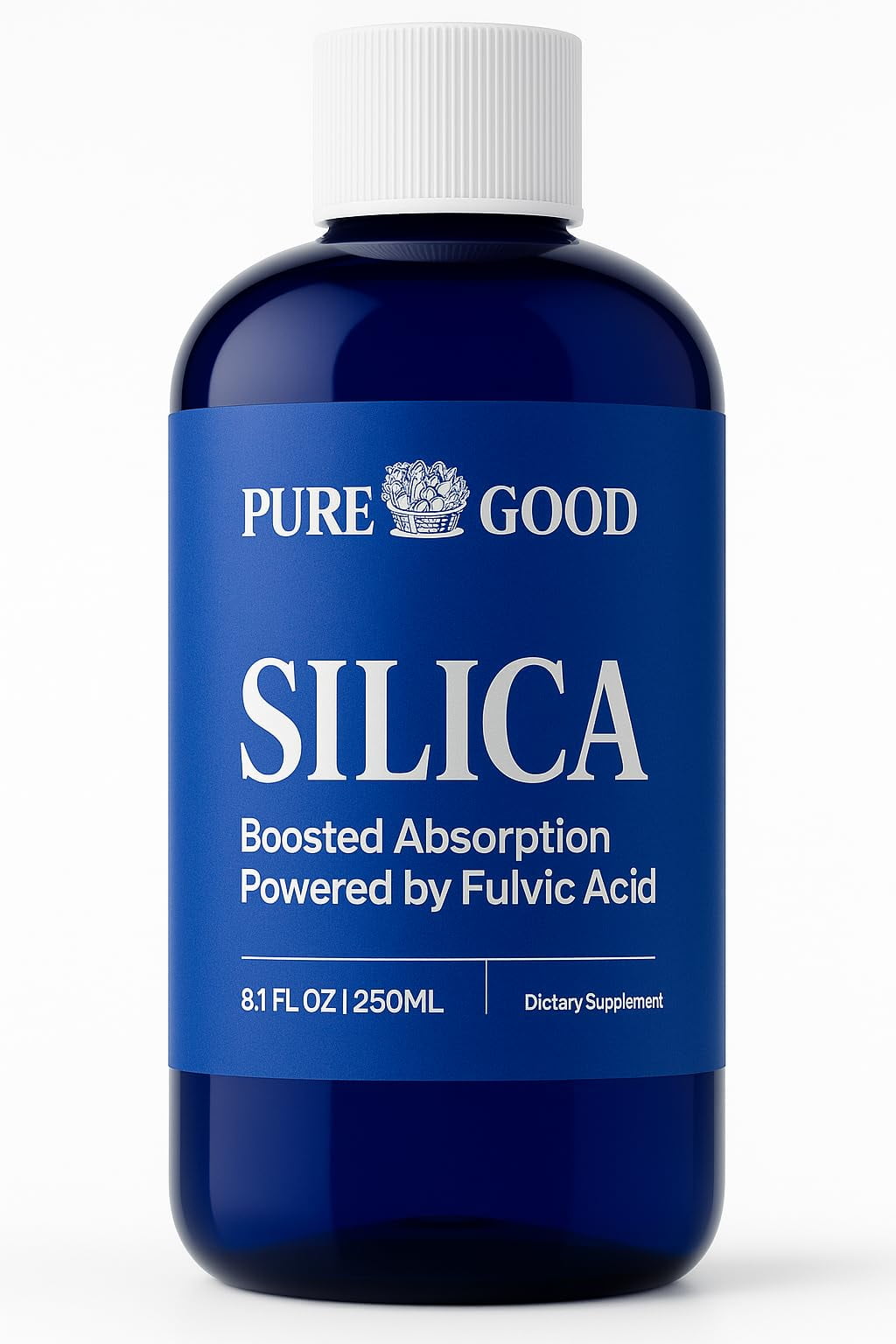 8oz Liquid Ionic Silica Supplement, Gluten Free, Non-GMO, Vegan ...