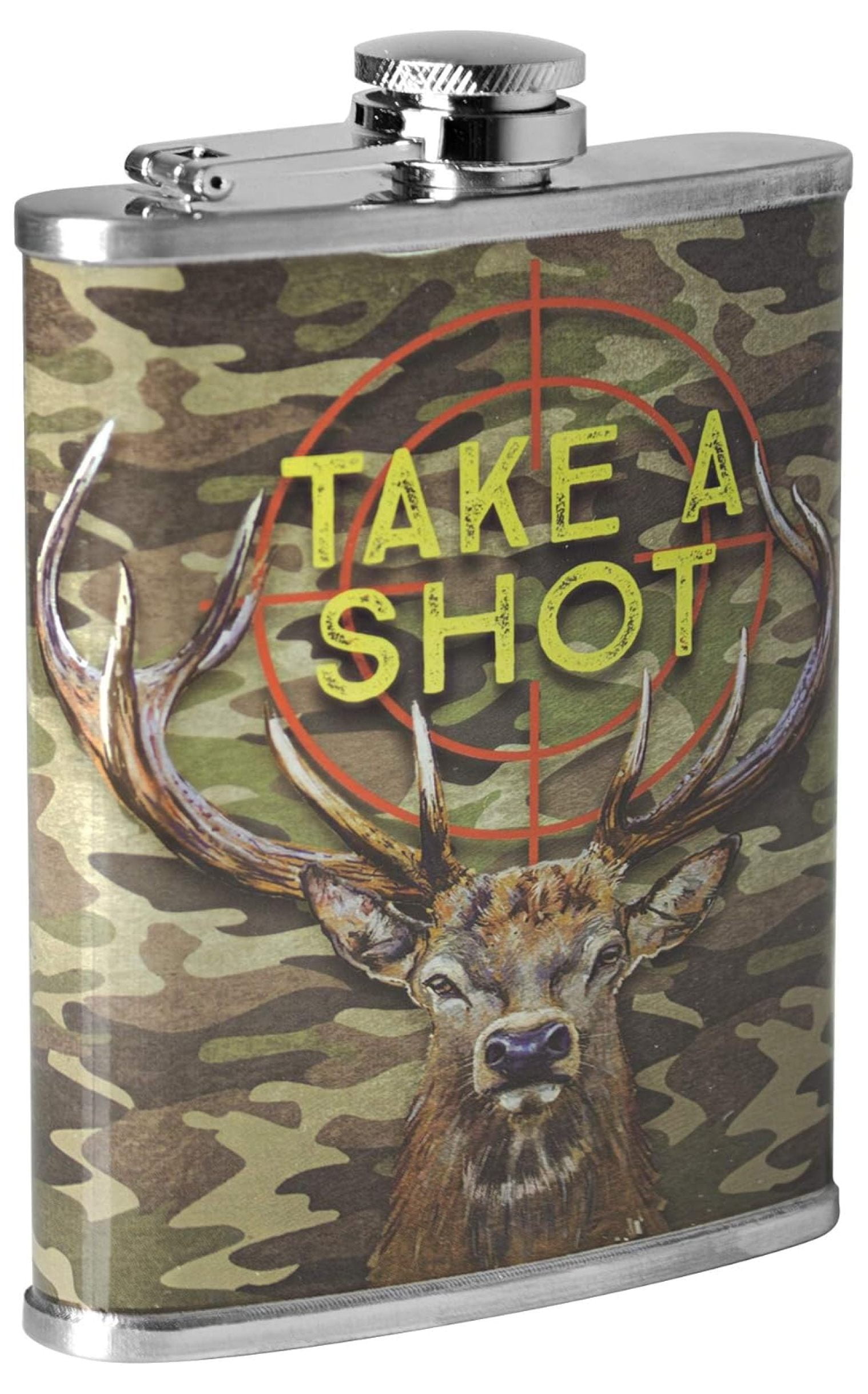 8oz Liquor Flask - Stainless-Steel Leak-Proof Hip Flask for Whiskey ...