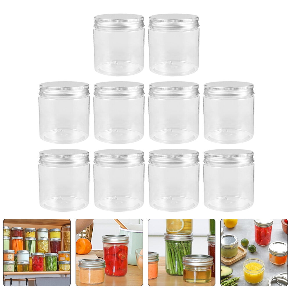 8oz Mason Jars with Lids, 10 Pack Regular Mouth Mason Canning Jars for ...