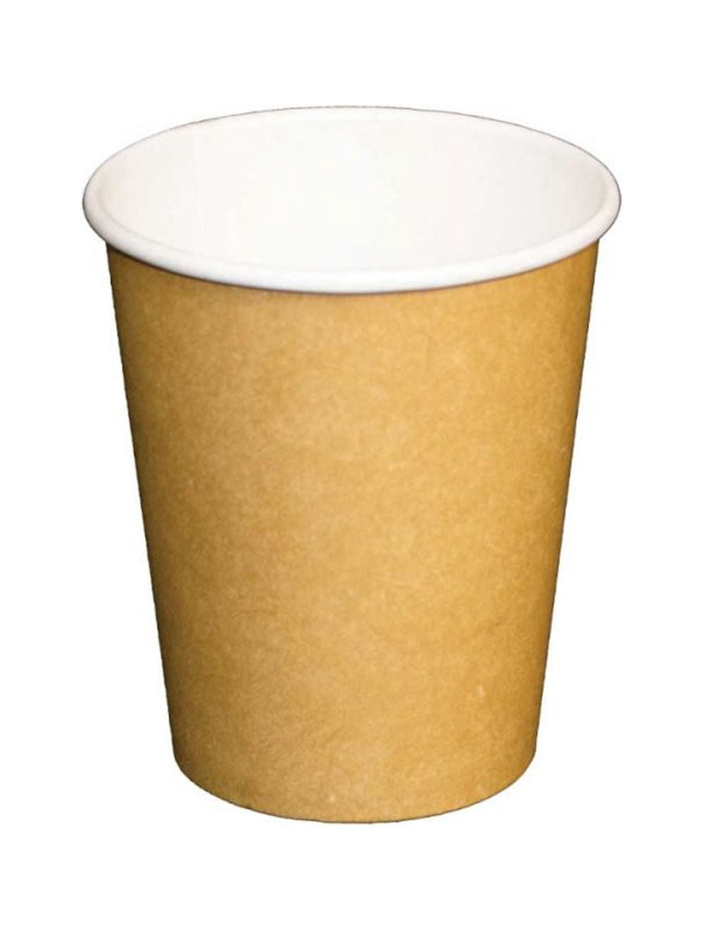 8oz PLA Lined 80mm (Kraft) Single Wall Paper Cup (100% Compostable ...