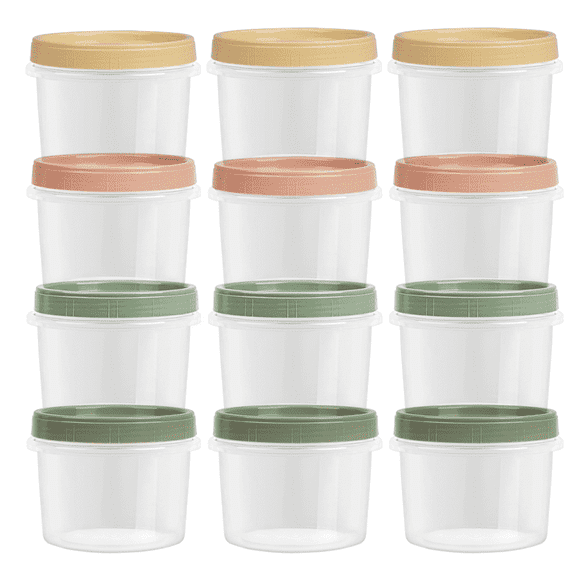 Plastic Screw Top Containers for Home Storage and Organization