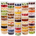 8oz X 72 Set Plastic Deli Food Storage Containers With Lids - Walmart.com