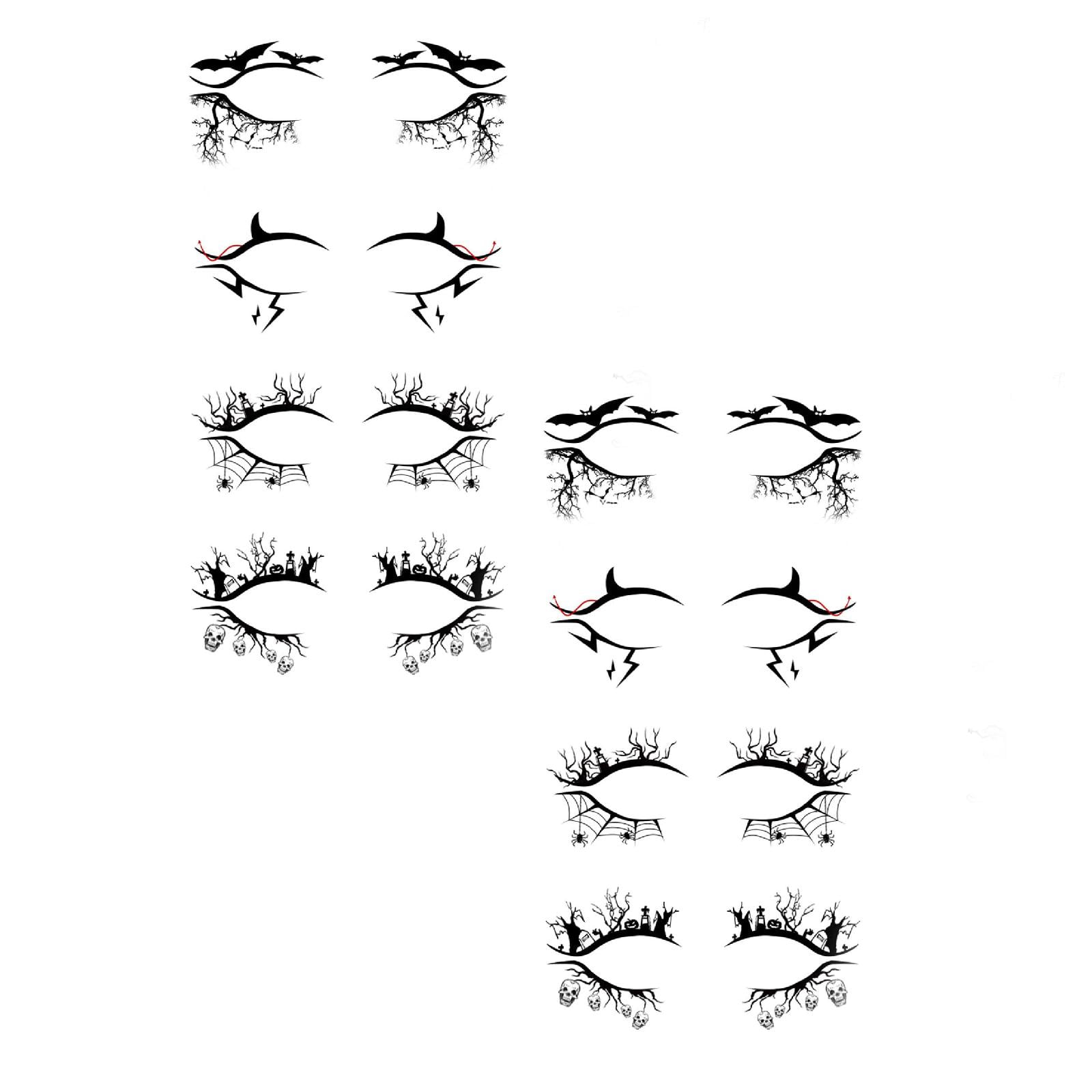 8pc /4 Pairs Set Eye Shadow Temporary Eye Tattoo Stickers Women ...