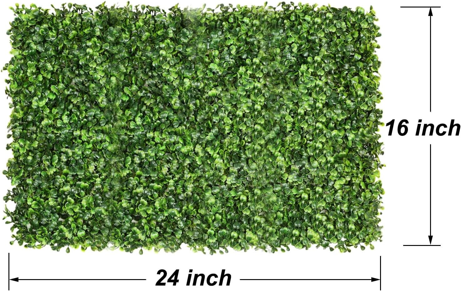 8pc Artificial Boxwood Panels Topiary Hedge Plant, 24"x 16" UV ...