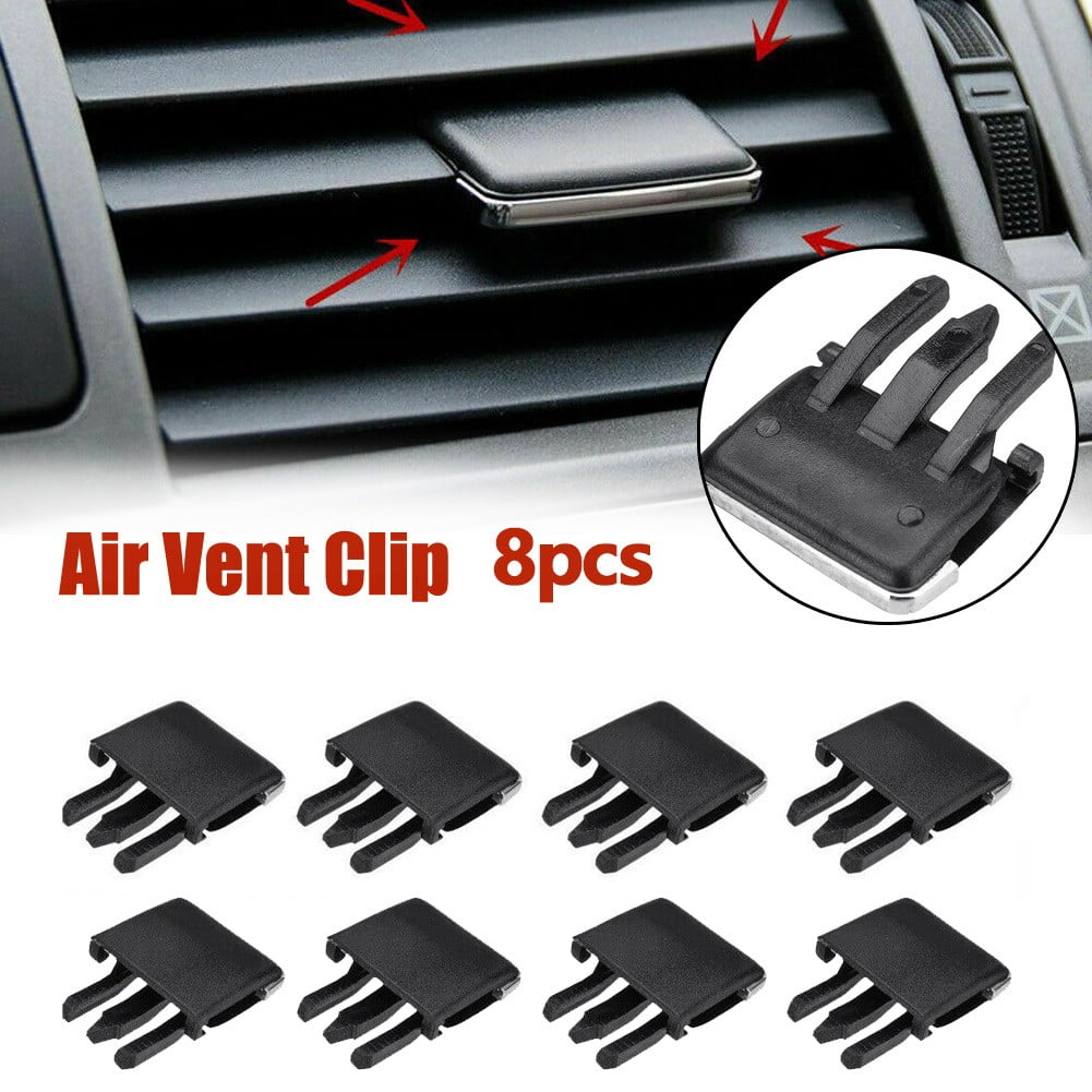 8pc Car Vehicle Air Conditioning Vent Louvre Blade Adjust Slice Clip ...