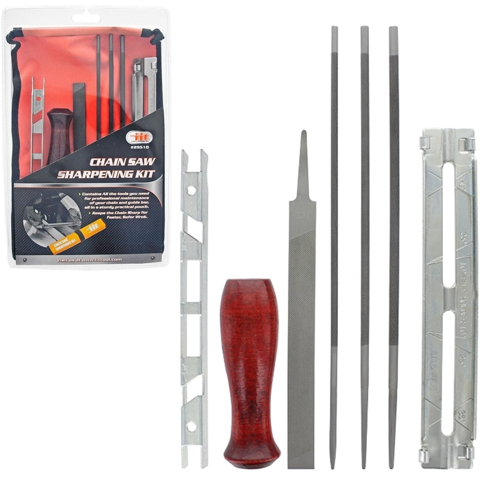 8pc Chainsaw Sharpening Kit Files 5/32 3/16 7/32 Raker Depth Gauge Grinder Blade - Walmart ...