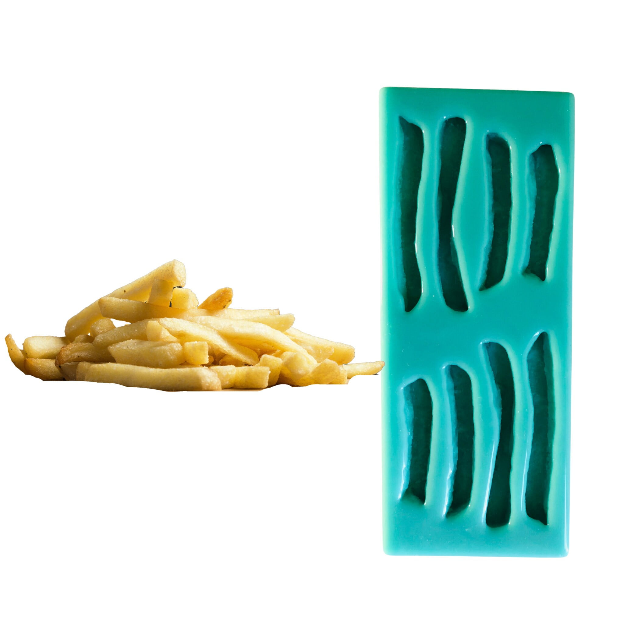 8pc Classic Cut French Fries Silicone Mold| Food Shape Silicone Mold ...