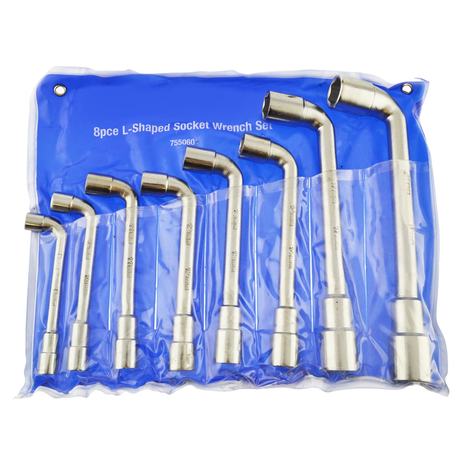 8pc L Shaped Socket Wrench Set Nut Driver 8-19mm Metric 6 Point Hex ...