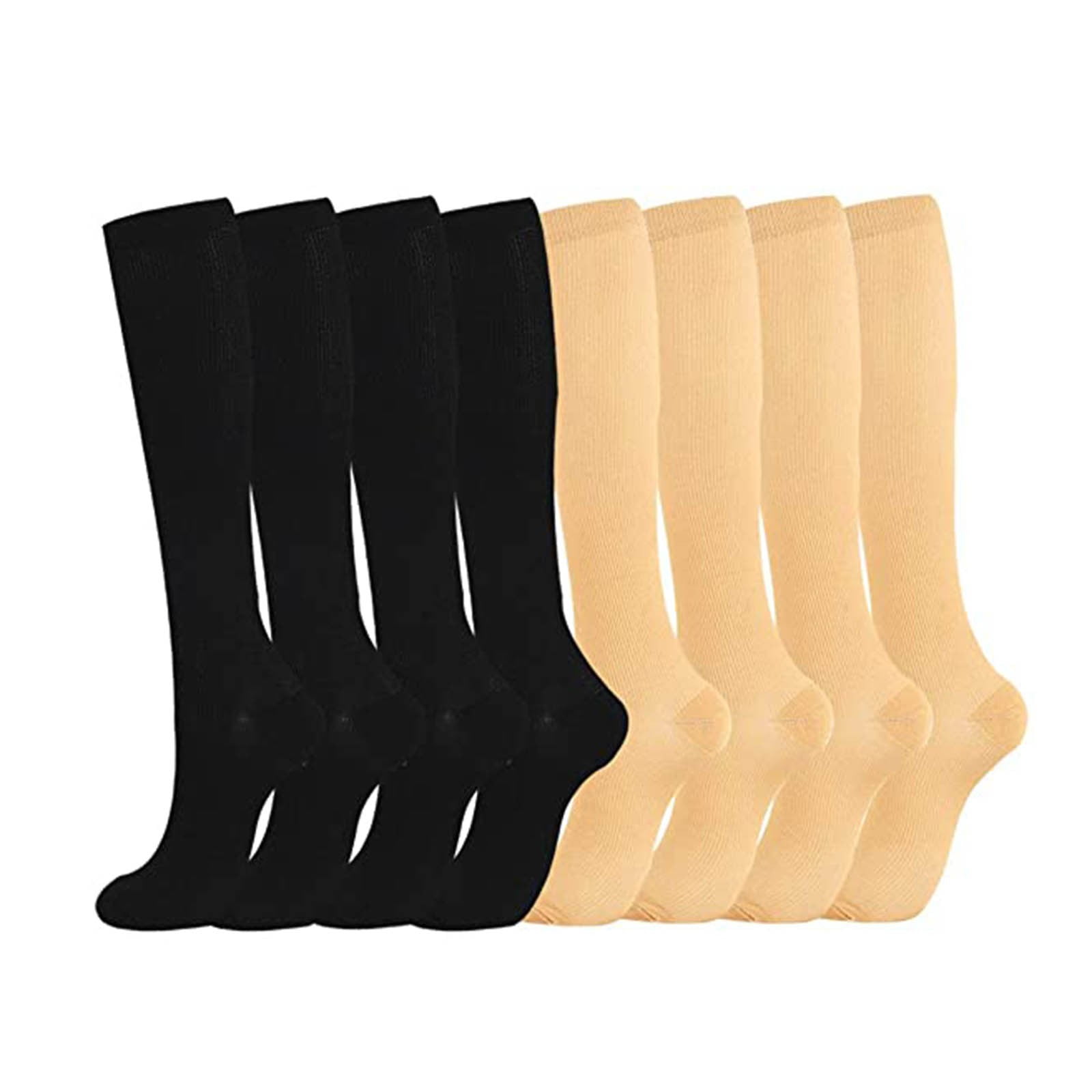 (8pc)MSJUHEG Compression Socks,Medias De Compresión Para Mujer,Wide ...