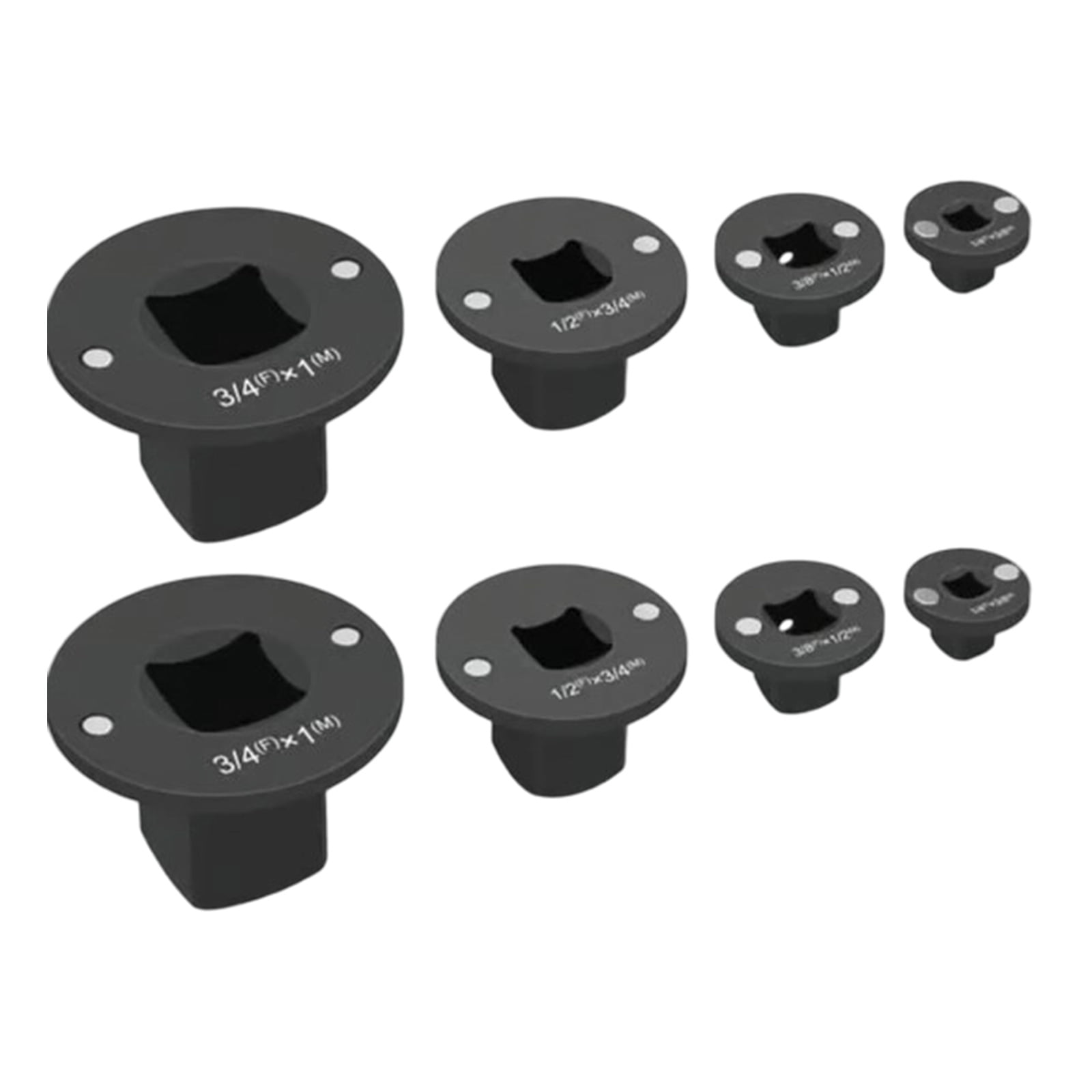 8pc Moly Steel Thin-Wall Socket Adapters Magnetical Grip Compact Fit ...