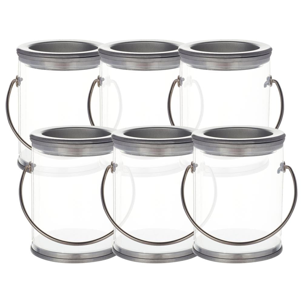 8pc PVC Portable Visual Cylinder with Tinplate Lid and Handle Column ...