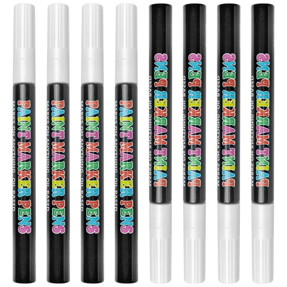 8pc Plastic Acrylic Paintbrush Pens Empty Tube Ergonomic Grip ...