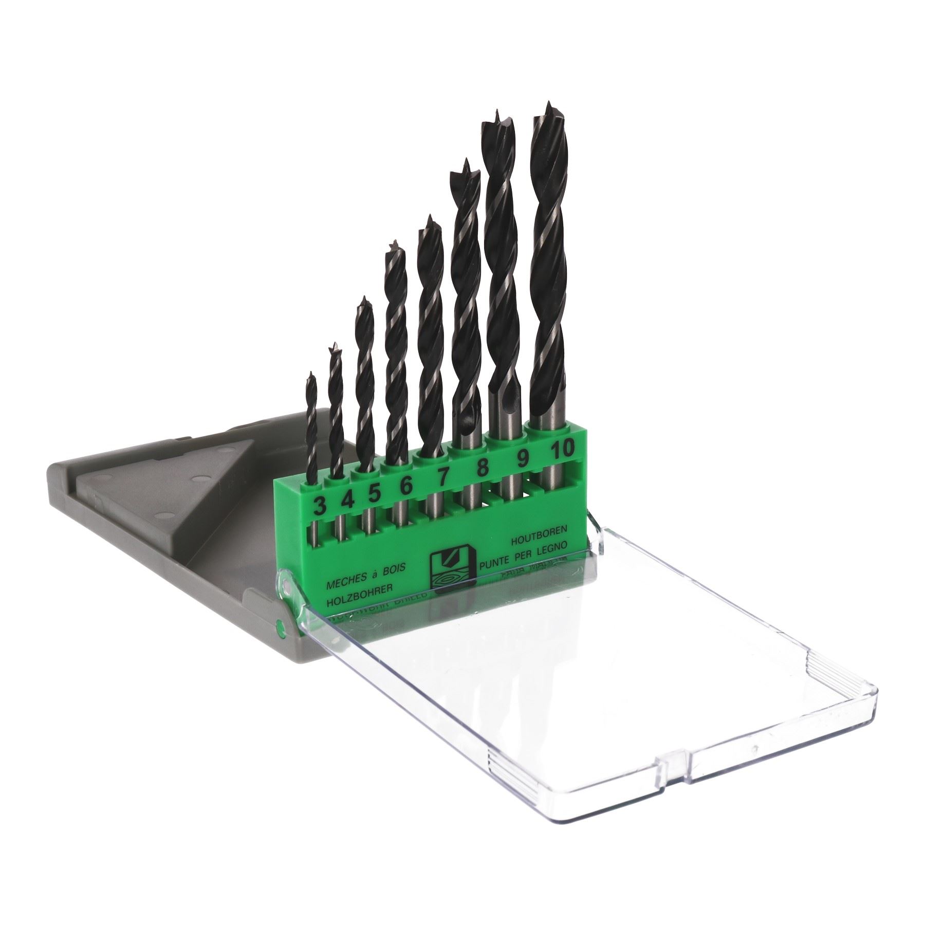 8pc Quality Lip Spur Wood Drill Bits Carpentry Woodwork Precision ...