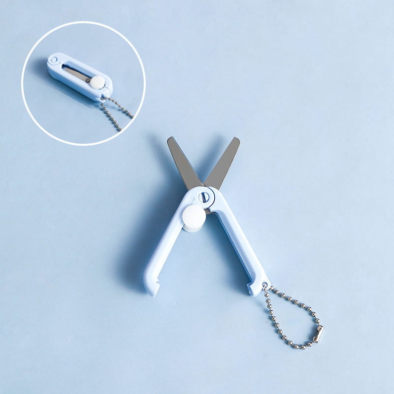 8pc Stainless Steel Safe Portable Travel Scissors Mini Foldable ...