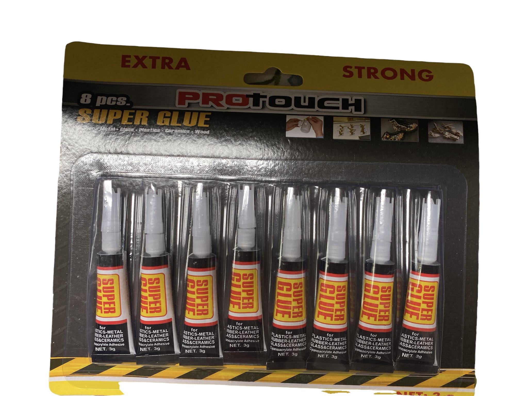 8pc Super Glue Extra Strong Protouch 3g Each for Rubber Metal Glass ...