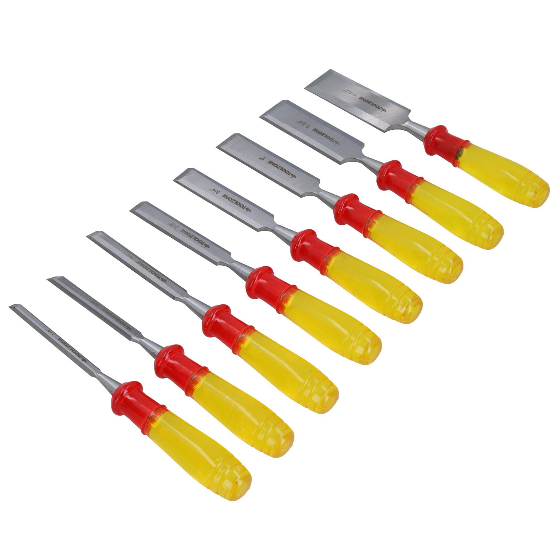 8pc Wood Chisel Set Carpenters Carpentry Woodworking Joinery 1/4" – 1-1 ...