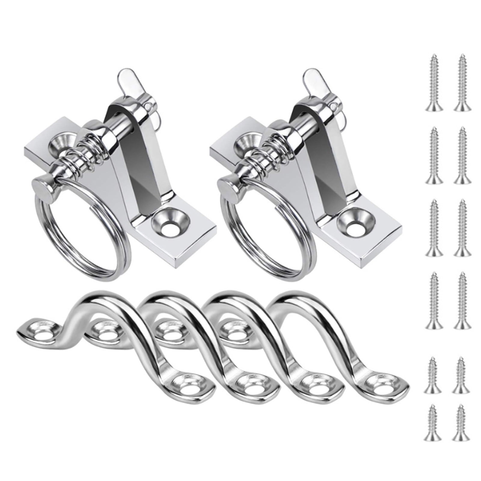 8pcs/10pcs Marine Boat Top Pad Eye for Kayak Canoe Rigging Tie Down 316 ...