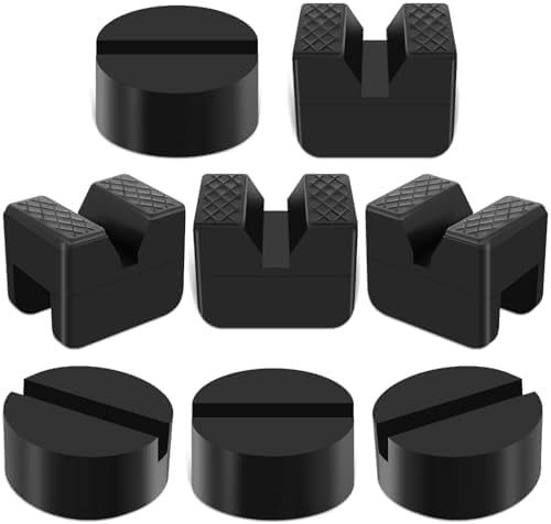8pcs 2 Types Rubber Jack Pad Pinch Weld Adapter Jack Stand Rubber Pads ...