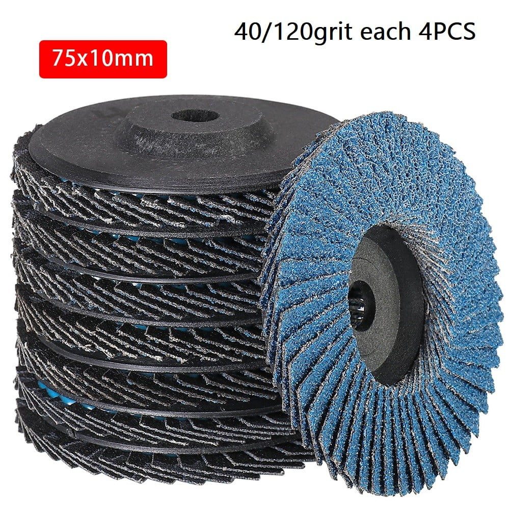 8Pcs 3Inch Flat Flap Discs Polishing Abrasive Grinding Wheel for Angle ...
