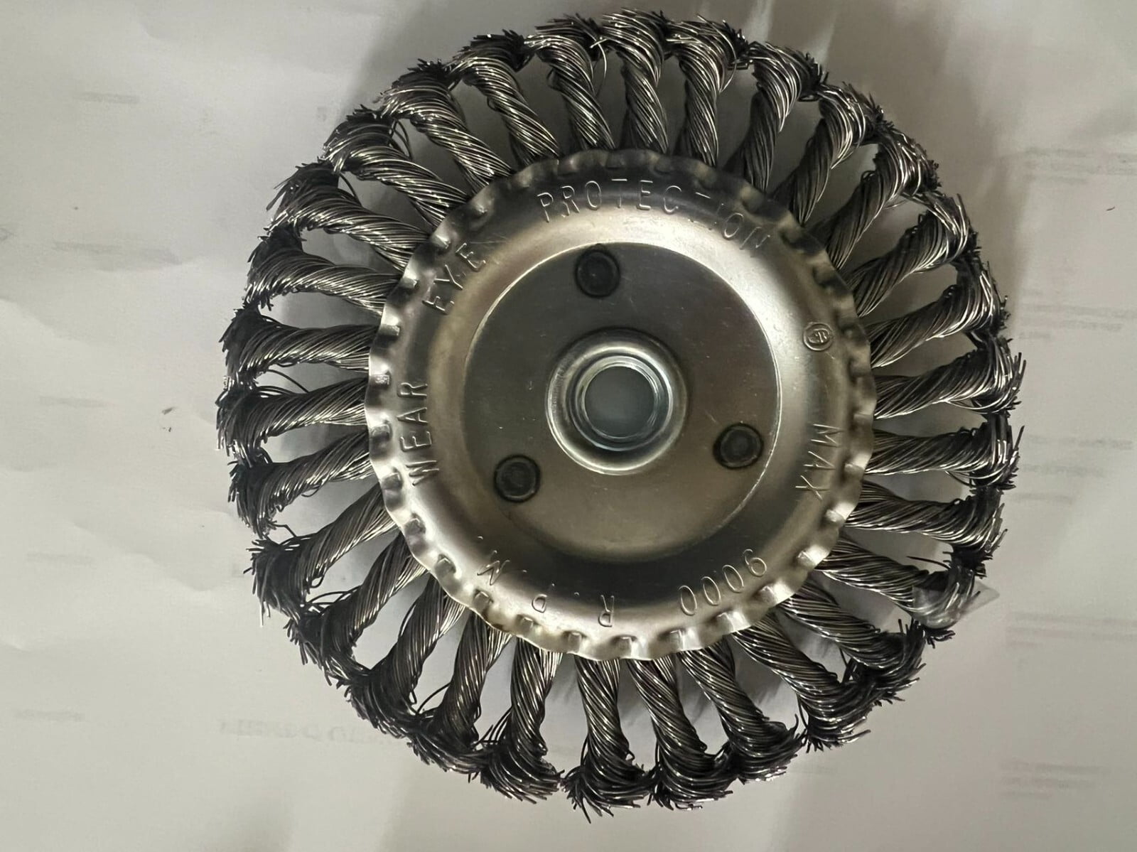 8pcs 4 Inch Twist Knotted Wire Wheel Brush Twist Wire Brush Grinders 5/ ...