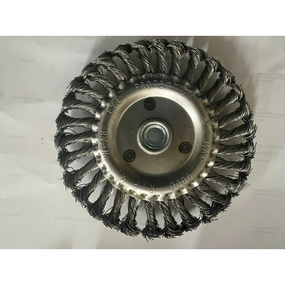 8pcs 4 Inch Twist Knotted Wire Wheel Brush Twist Wire Brush Grinders 5/ ...