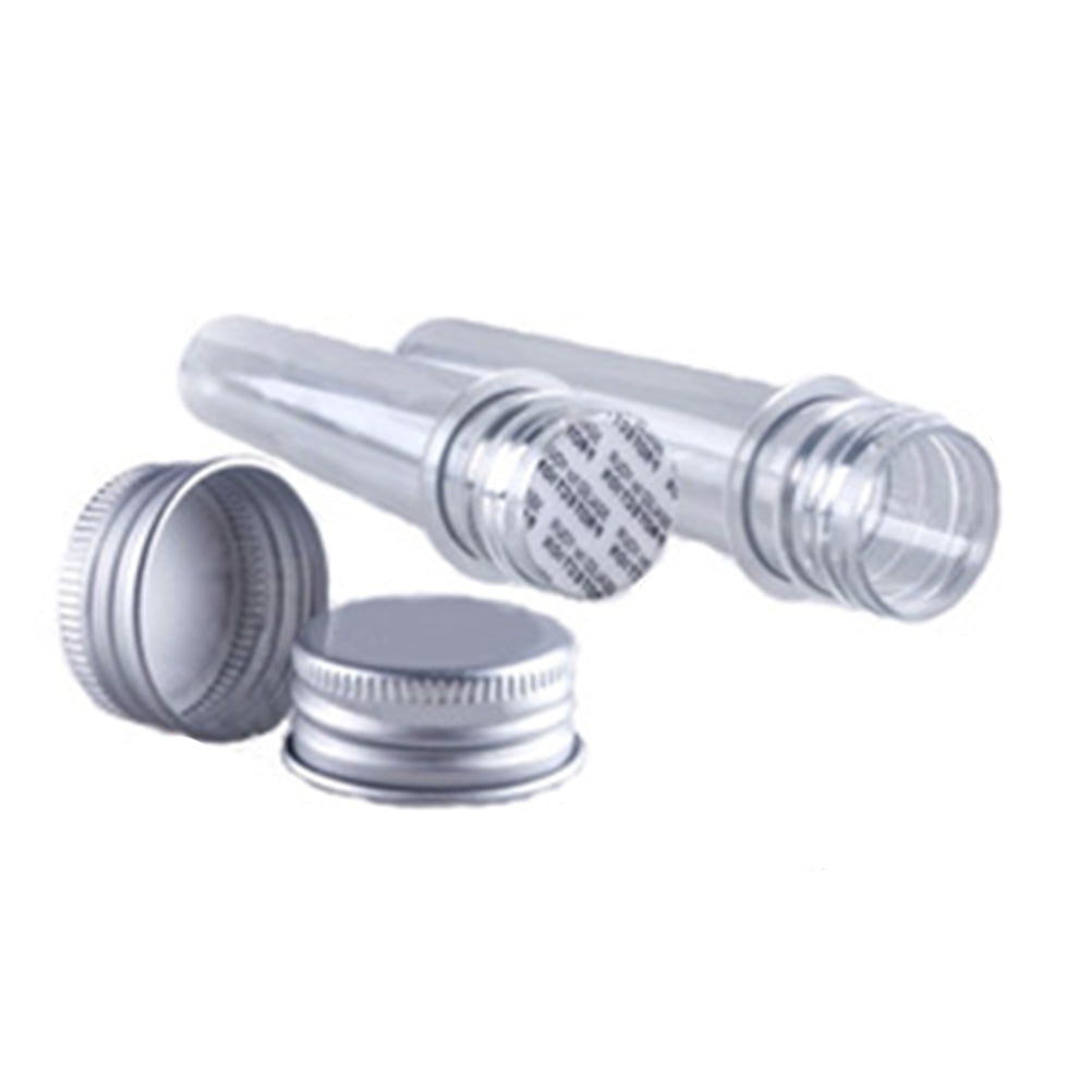 8pcs 40ml Clear Plastic Test Tubes with Caps Multi-function Separation ...