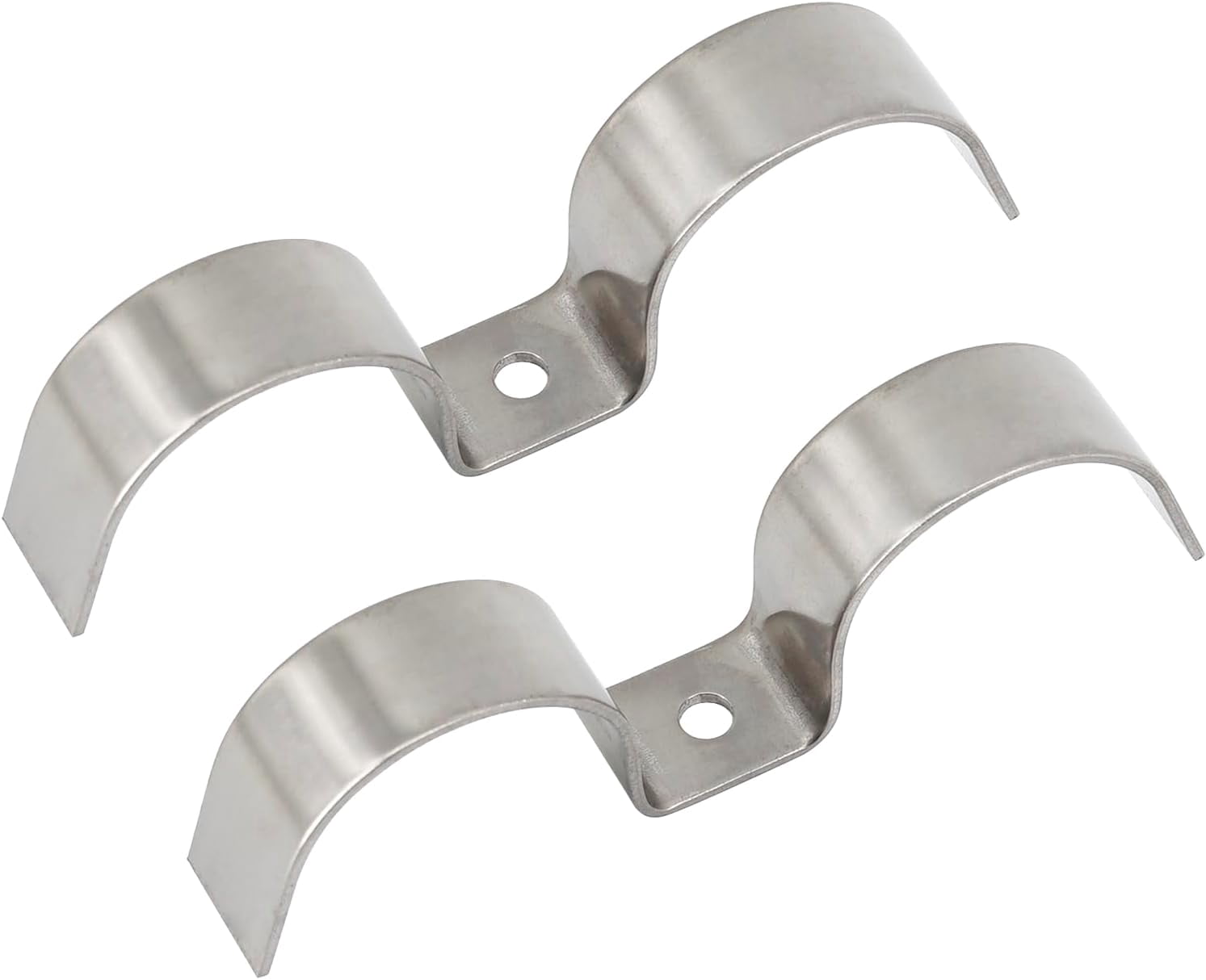 8pcs 40mm 304 Stainless Steel Double Line Clamps Pipe Clamp with Screws ...