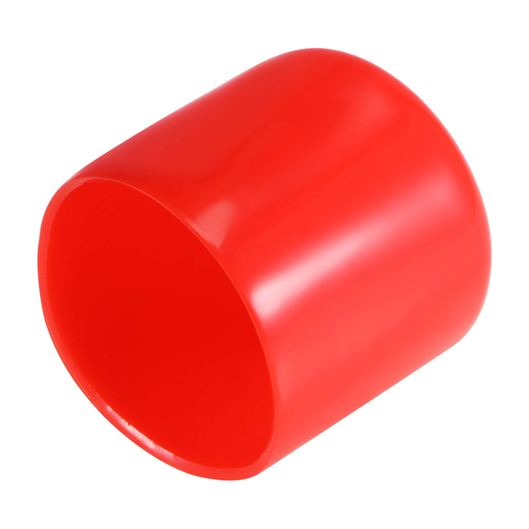 8pcs 45mm Round Red Vinyl End Cap Screw Thread Protectors Rubber Cover ...