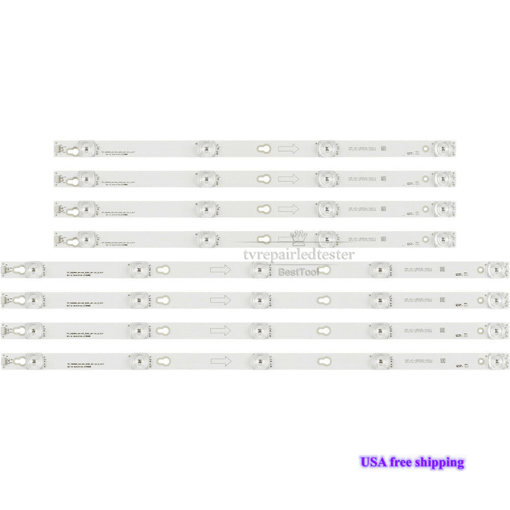 8pcs 4C-LB5505-HR22J TOT_55D2900 LED Backlight Strips For TCL 55S405 ...